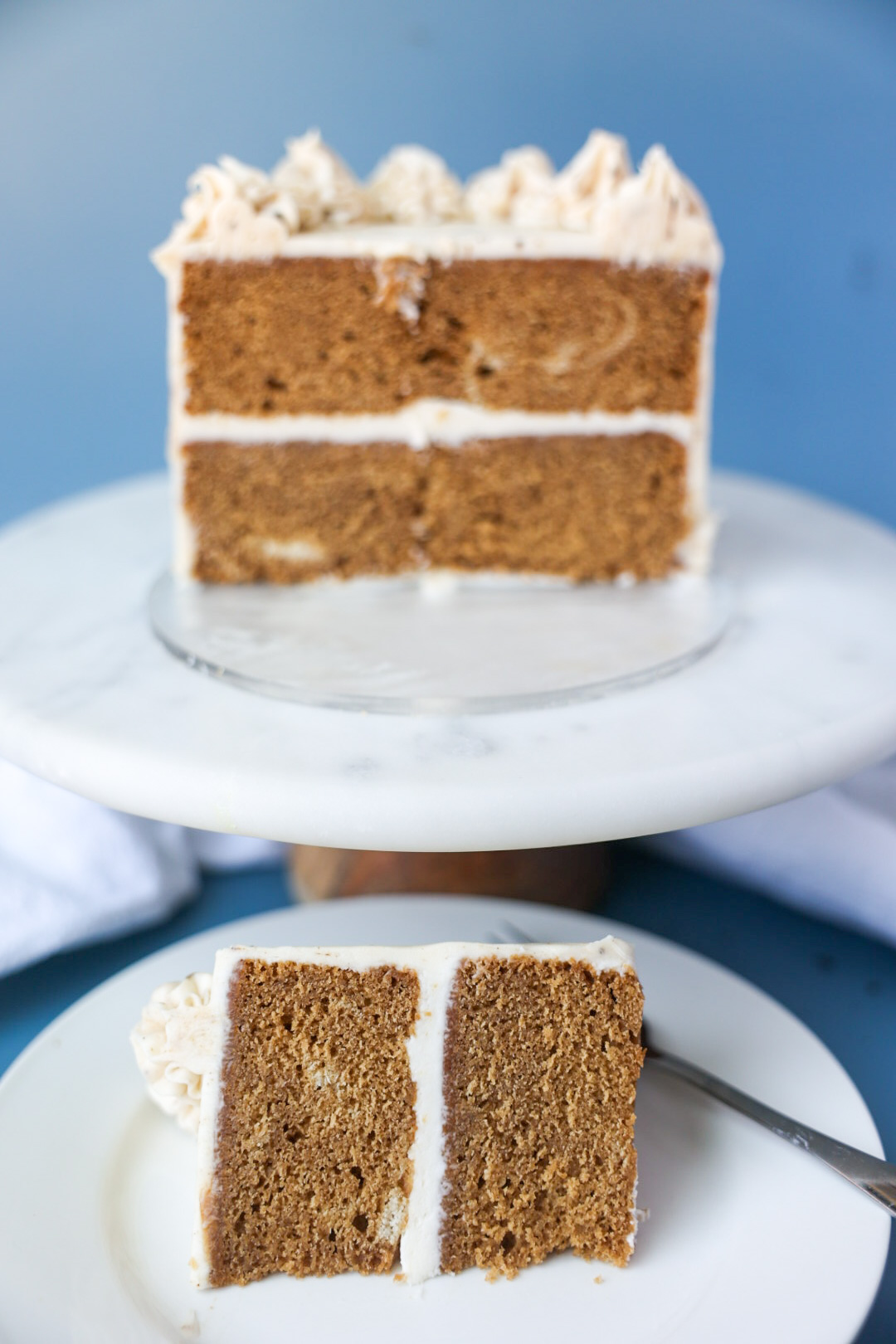 Dalgona Cake with Coffee Cream Cheese Frosting - My Blog