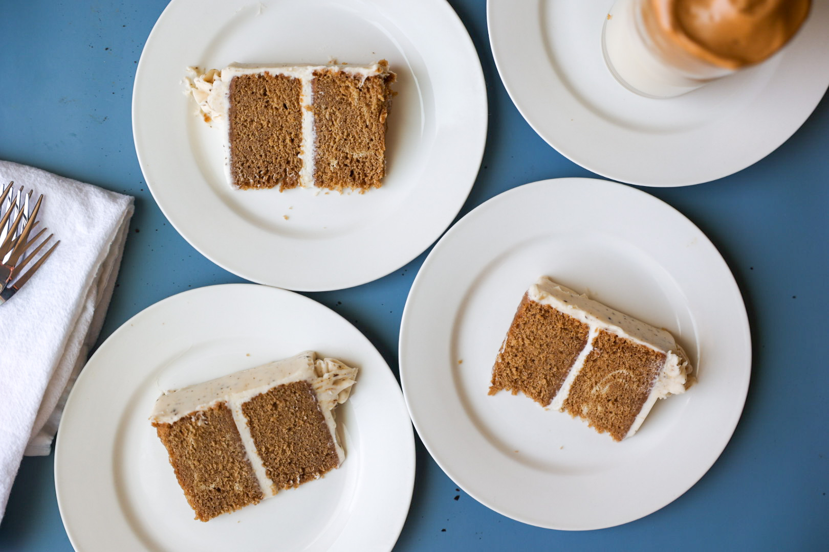 Dalgona Cake with Coffee Cream Cheese Frosting - My Blog