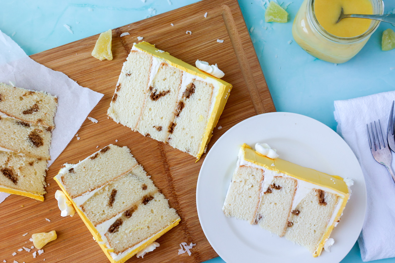 Coconut and Pineapple Curd Cake - My Blog