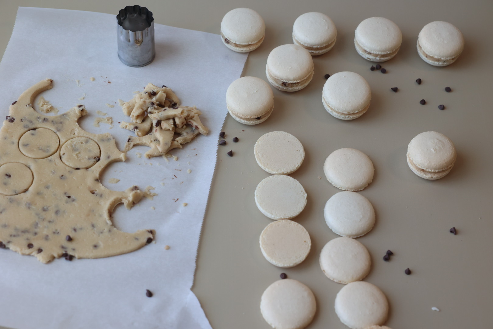 Chocolate Chip Cookie Dough Macarons - My Blog