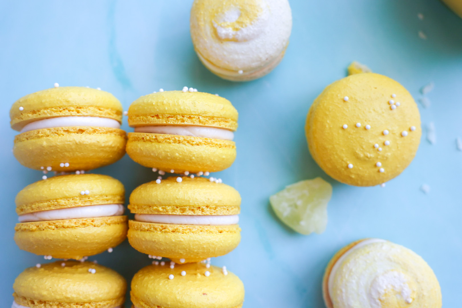 Coconut and Pineapple Curd Macarons - My Blog