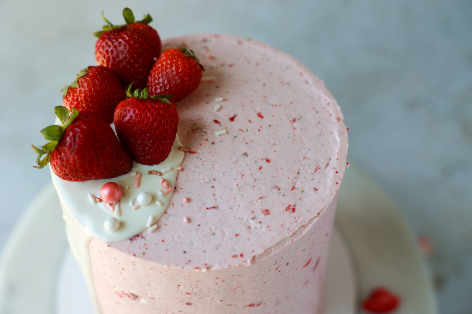 Pink Strawberry Cake - My Blog