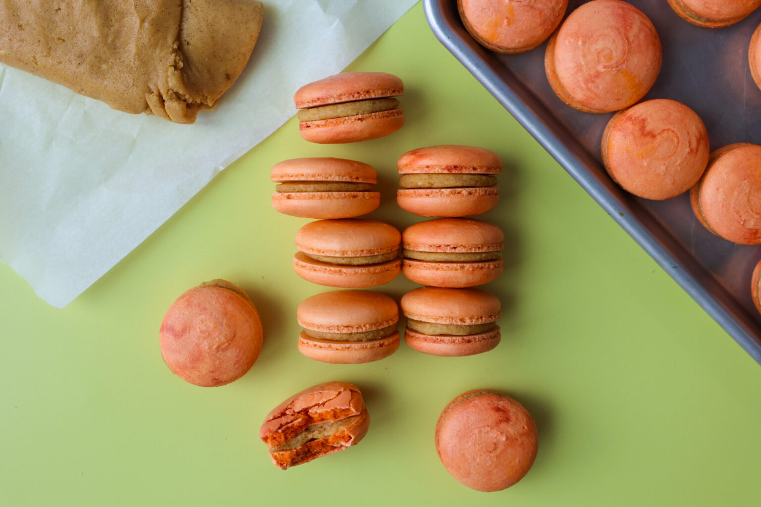 Pumpkin Spice Cookie Dough Macarons - My Blog