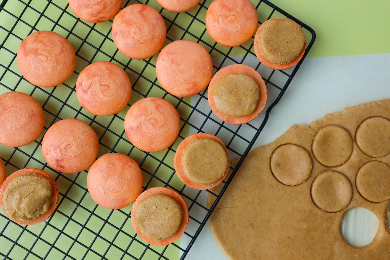 Pumpkin Spice Cookie Dough Macarons - My Blog